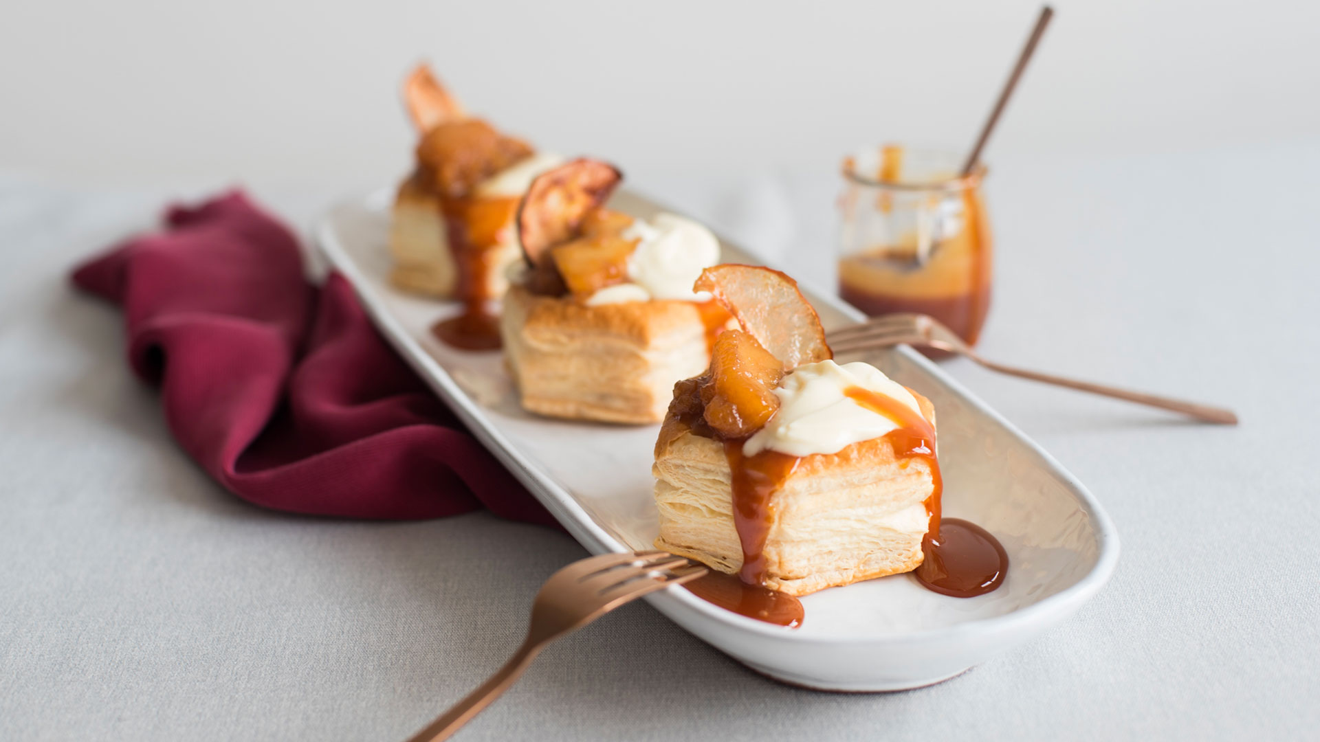 Apple Pie Pastry Cups - Chef Dumas